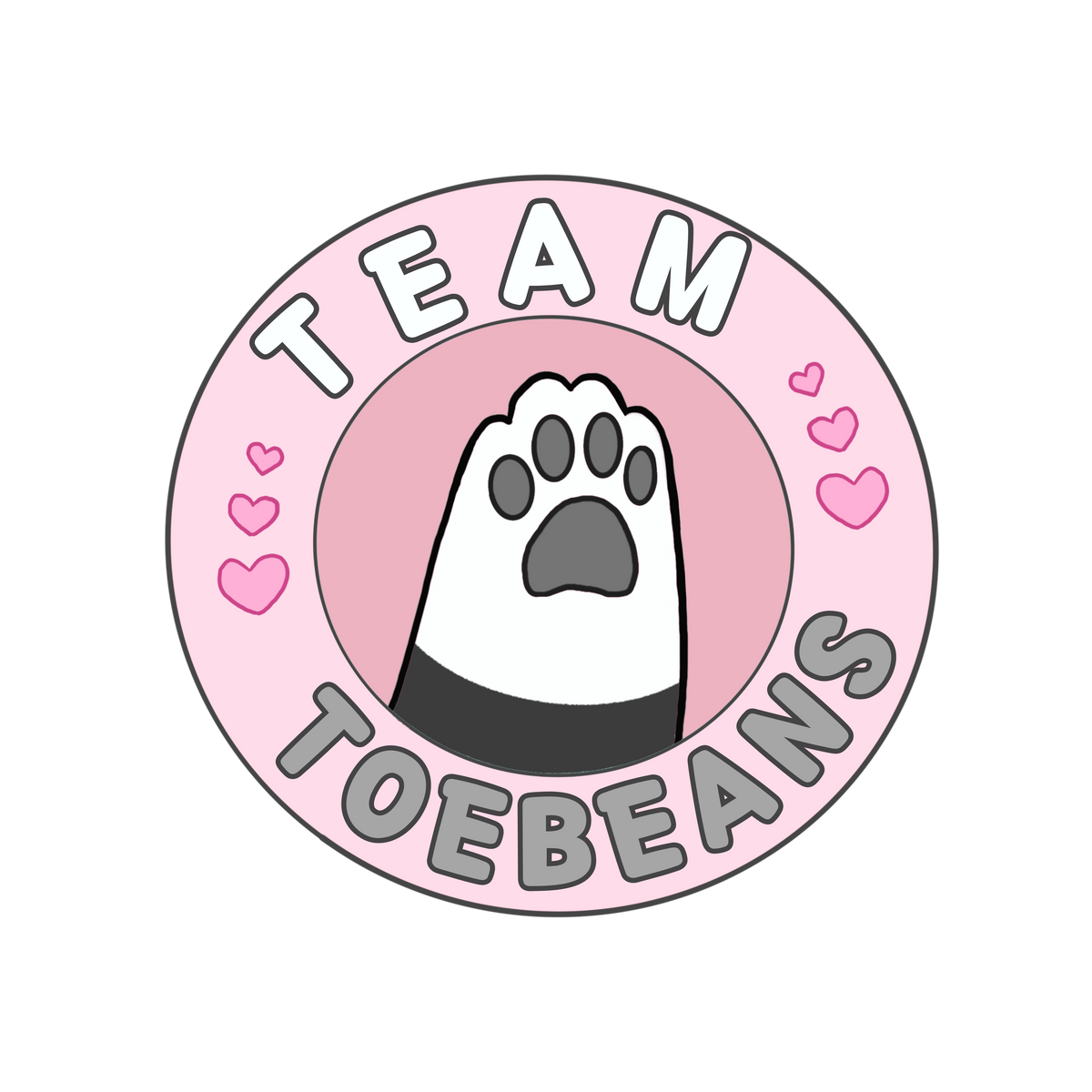 Team Toe Beans Sticker – princesscecily