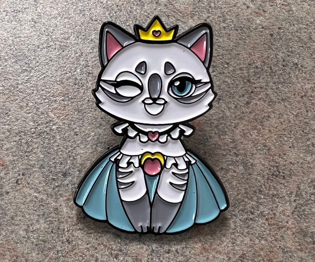 Princess Cecily Winky Enamel Pin – princesscecily