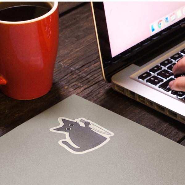 Scary Cat Sticker – princesscecily