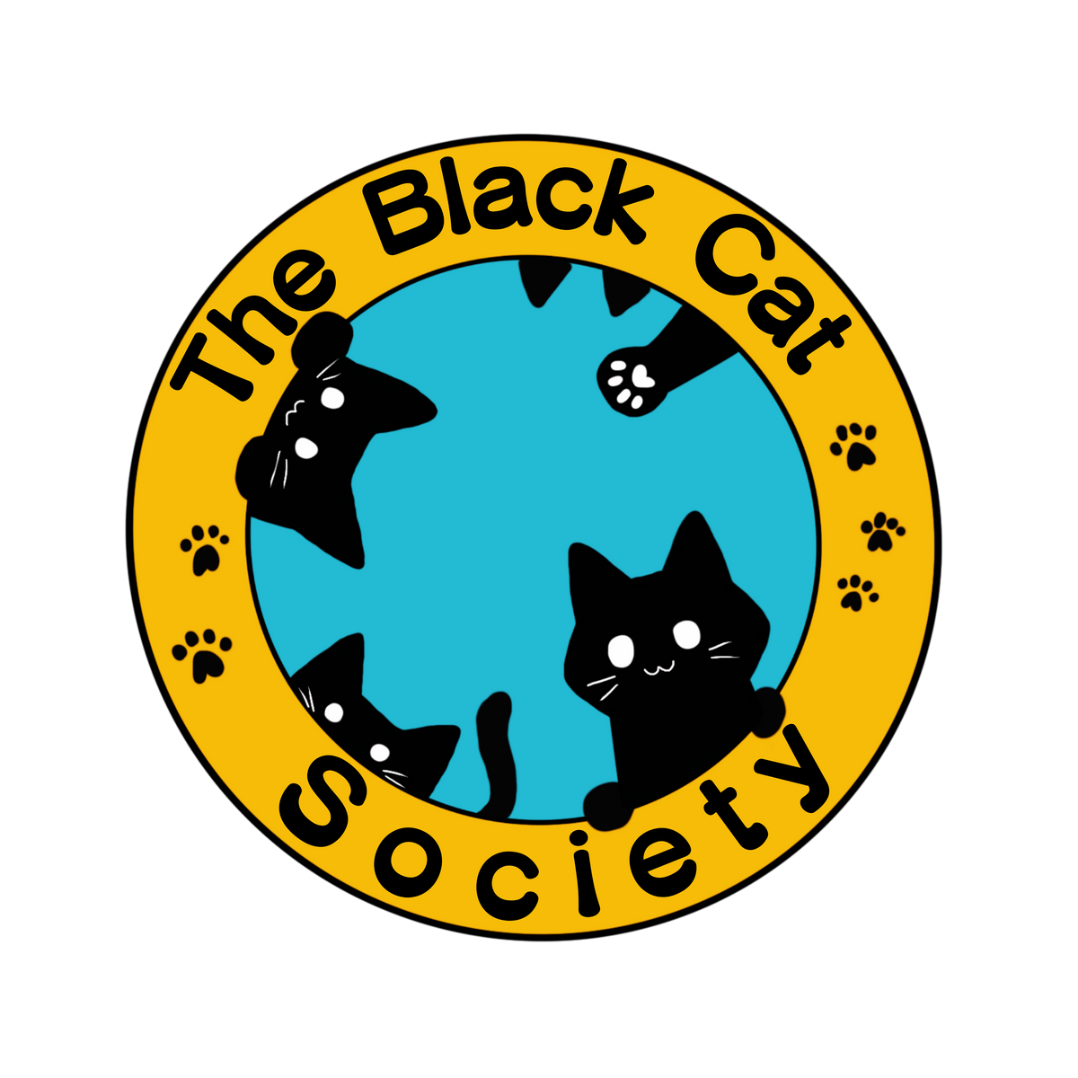 Black Cat Society Magnet – princesscecily